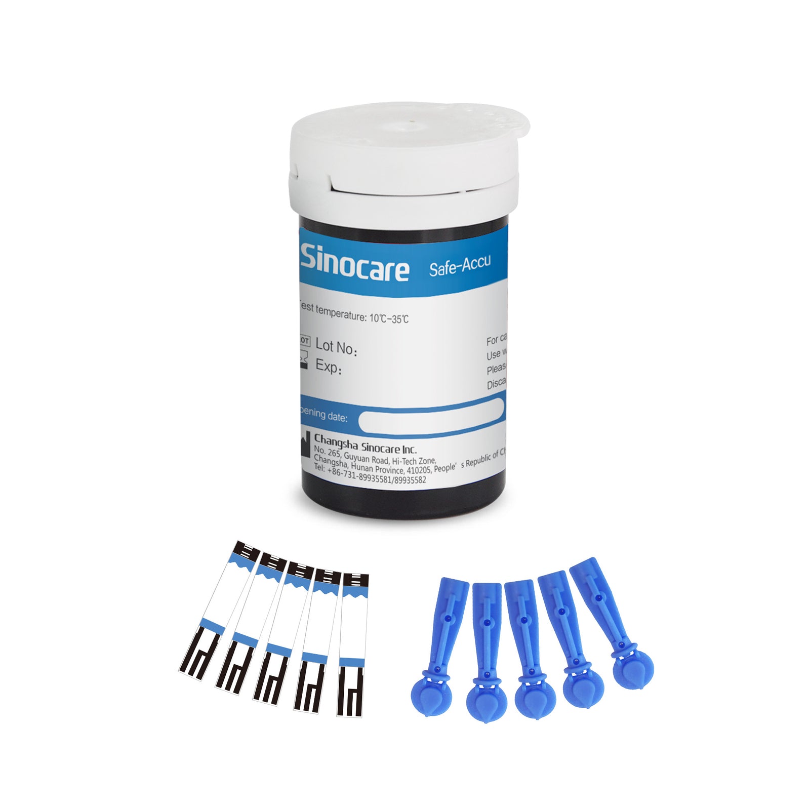 Sinocare Glucometer Blood Glucose Meter Kit | Safe Accu
