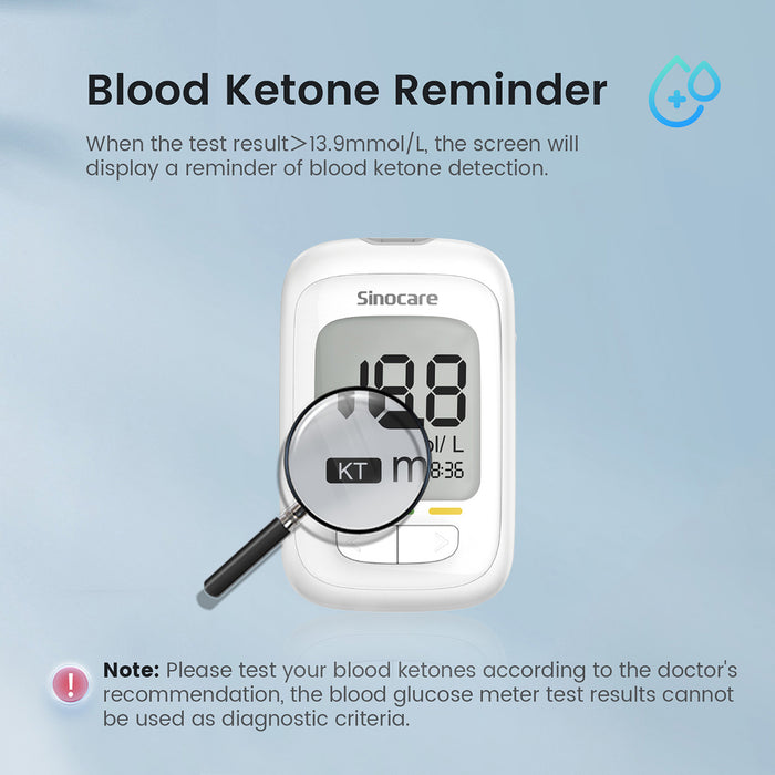 Sinocare Safe AQ Pro I Blood Glucose Meter Glucometer Kit